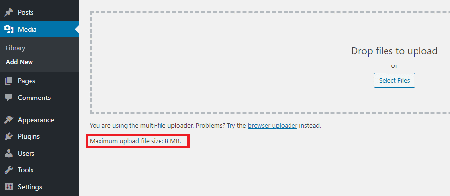 How to Increase Maximum Upload File Size in WordPress? - SelectWP
